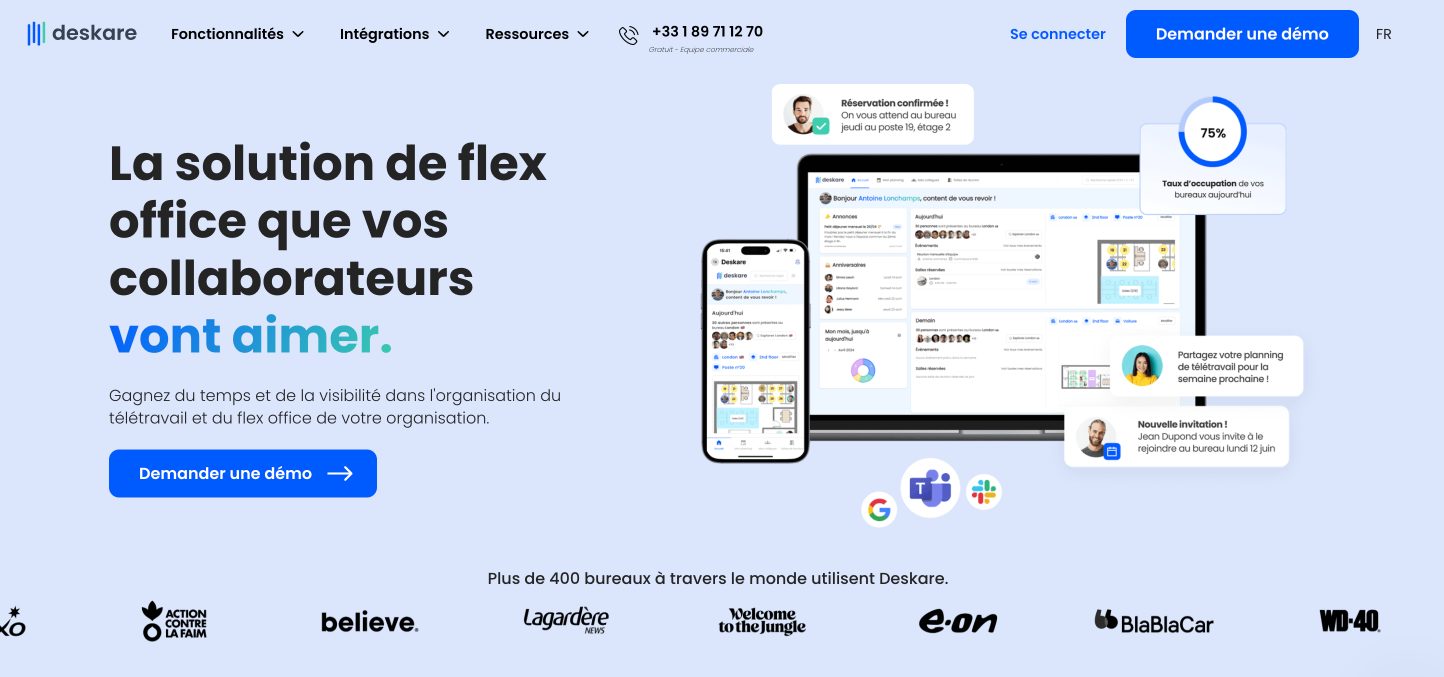 5 logiciels ou applications pour gérer le flex office